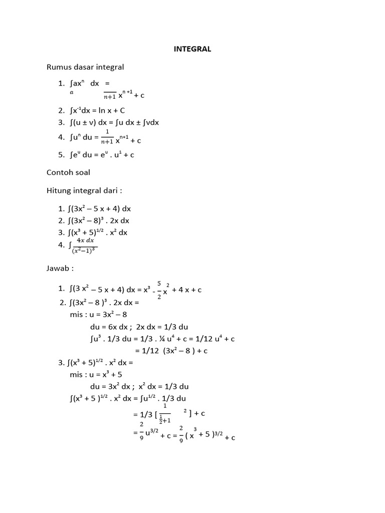 Integral | PDF