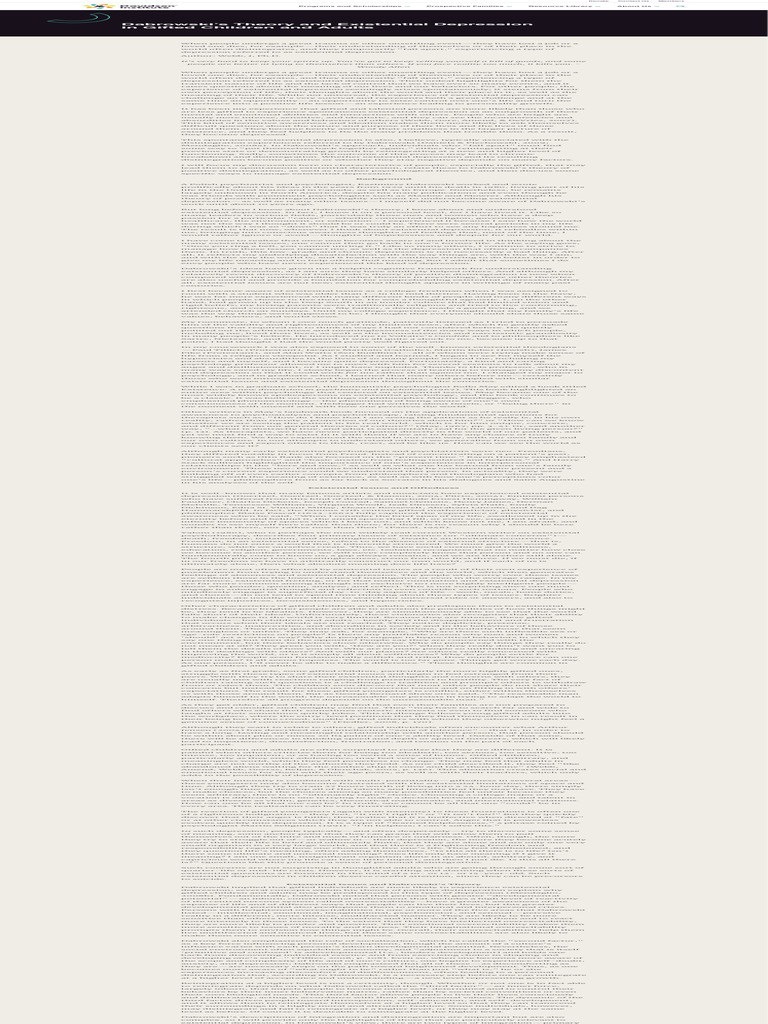 Dabrowski S Theory and Existential Depression in Gifted Children and Adults Davidson Institute 1 ...