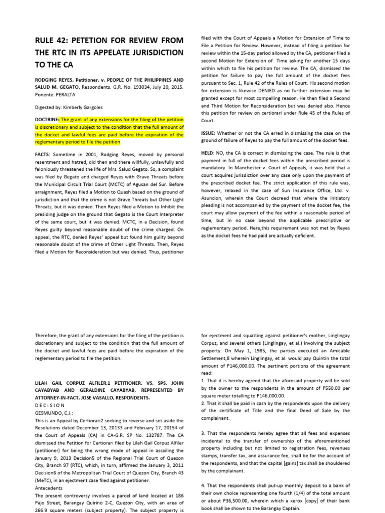 Civ Pro 2 Cases | PDF | Certiorari | Lawsuit