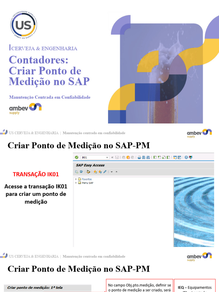 Criar Ponto de Medição no SAP-PM | PDF | Engenharia