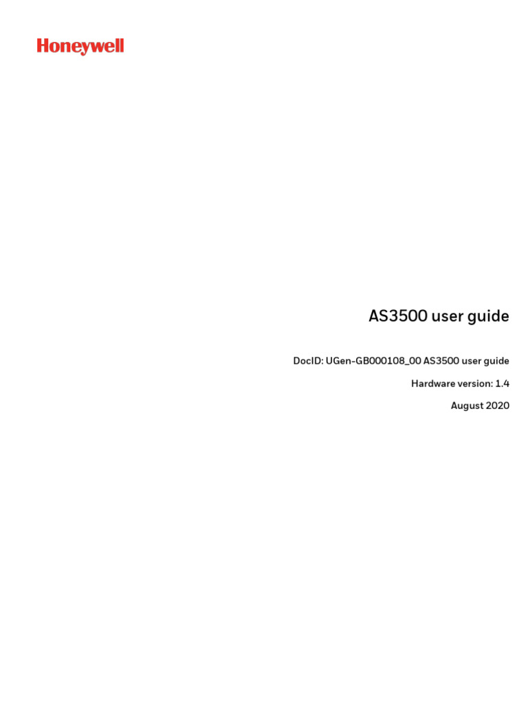 AS3500+User+Guide | PDF