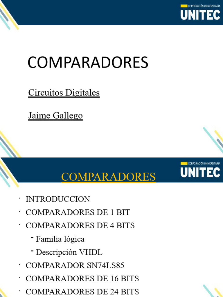 Comparadores | PDF | Informática | Tecnología