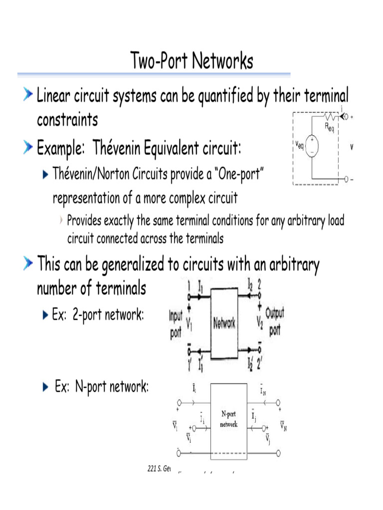 Two Port Networks | PDF