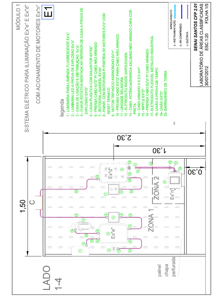 Anexo1-Labex Senai Santos - Painel Eletrico E1 | PDF
