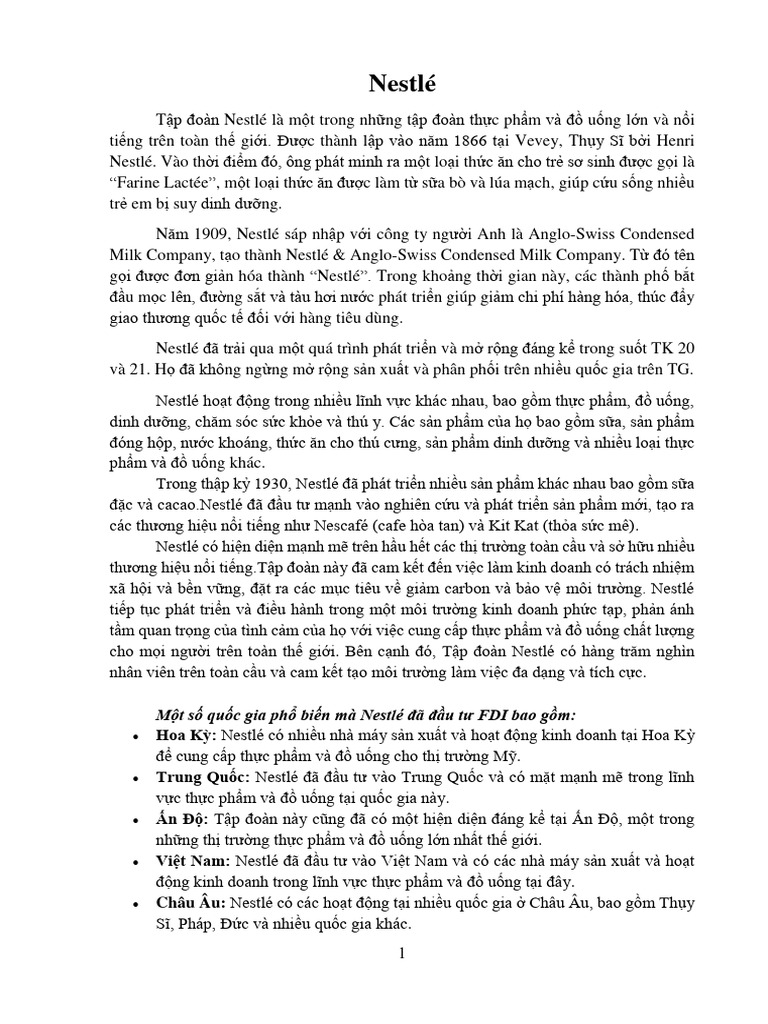 Nestlé | PDF