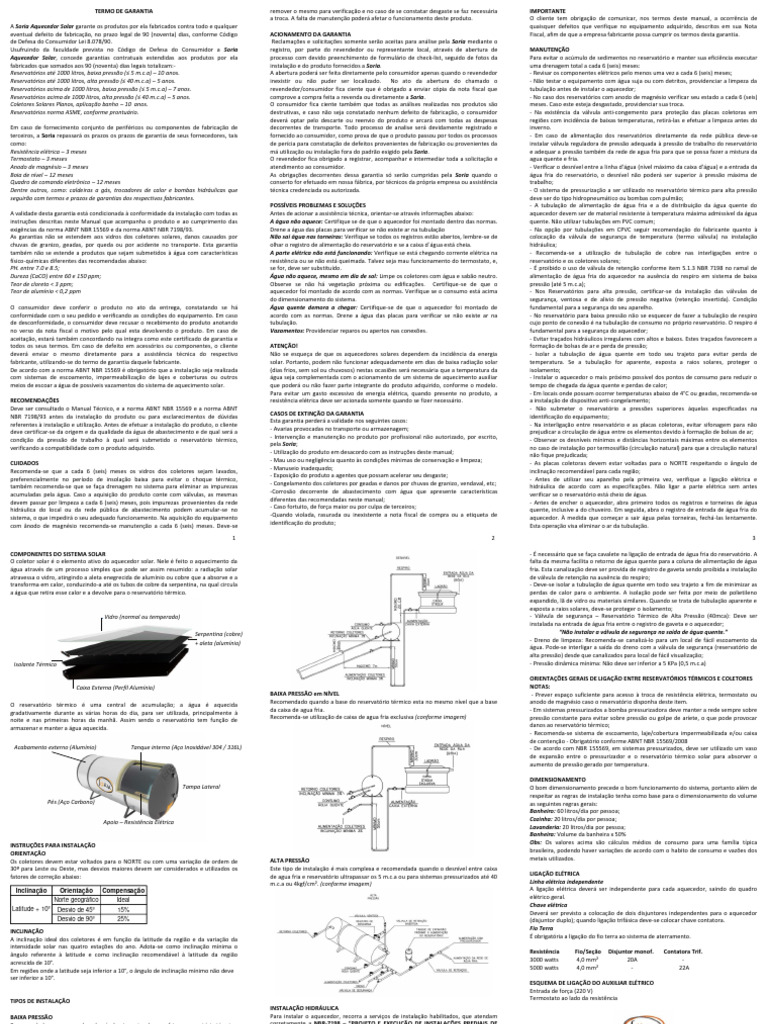Manual de Instalacao e Termo de Garantia Linha Banhos | PDF | Calor ... Manual de Instalacao e Termo de Garantia Linha Banhos | PDF | Calor ...