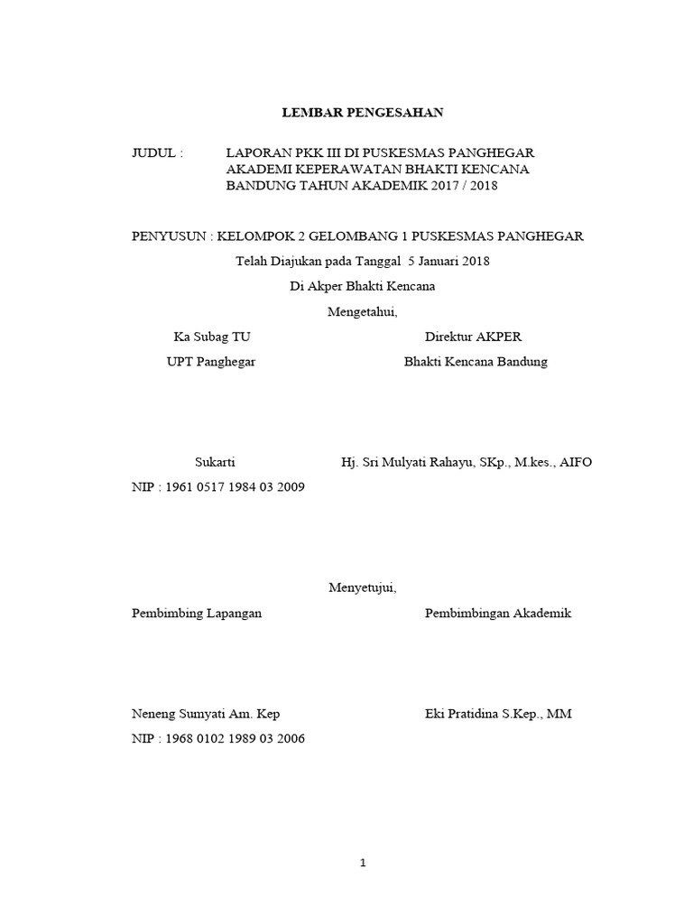 Laporan Kelompok Panghegar | PDF | Kesehatan Holistik