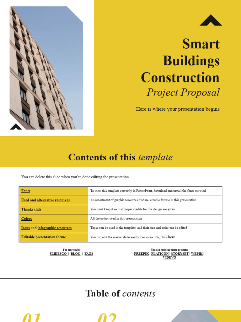 Smart Buildings Construction Project Proposal by Slidesgo | Download ...