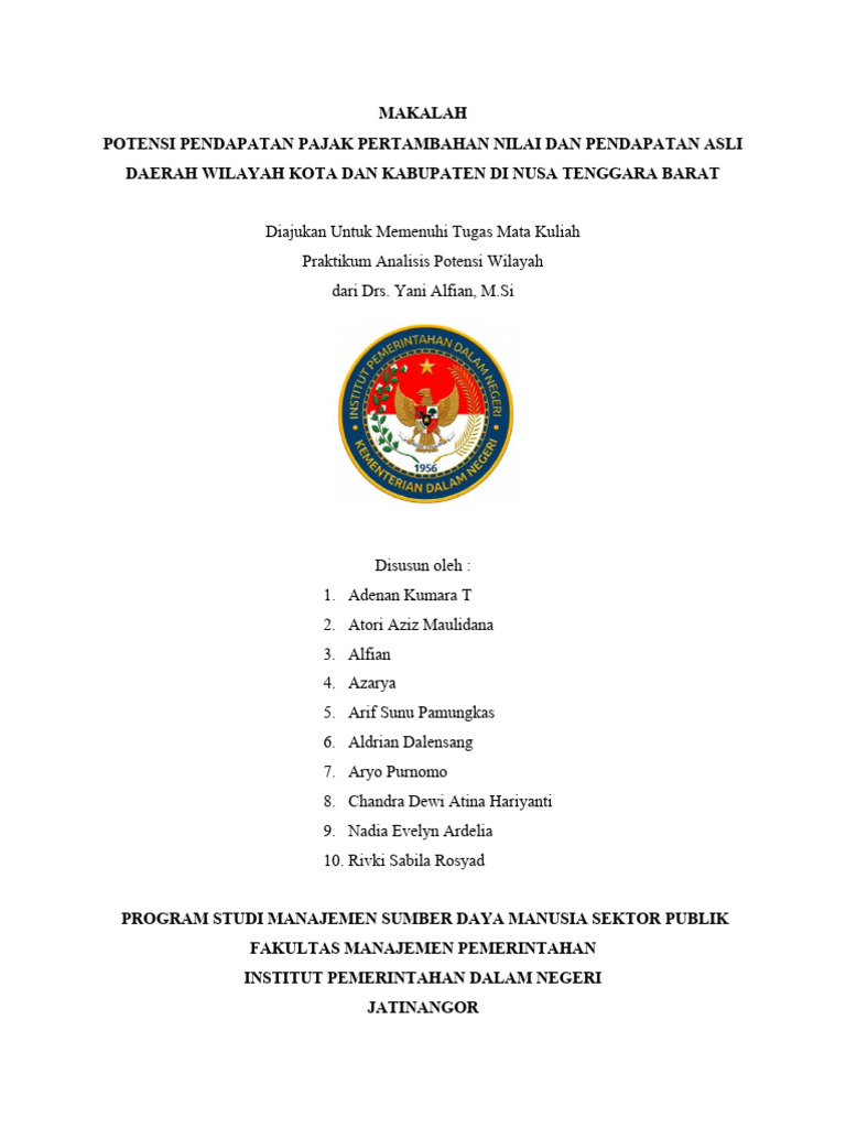 Makalah Pak Yani Kel 1 | PDF