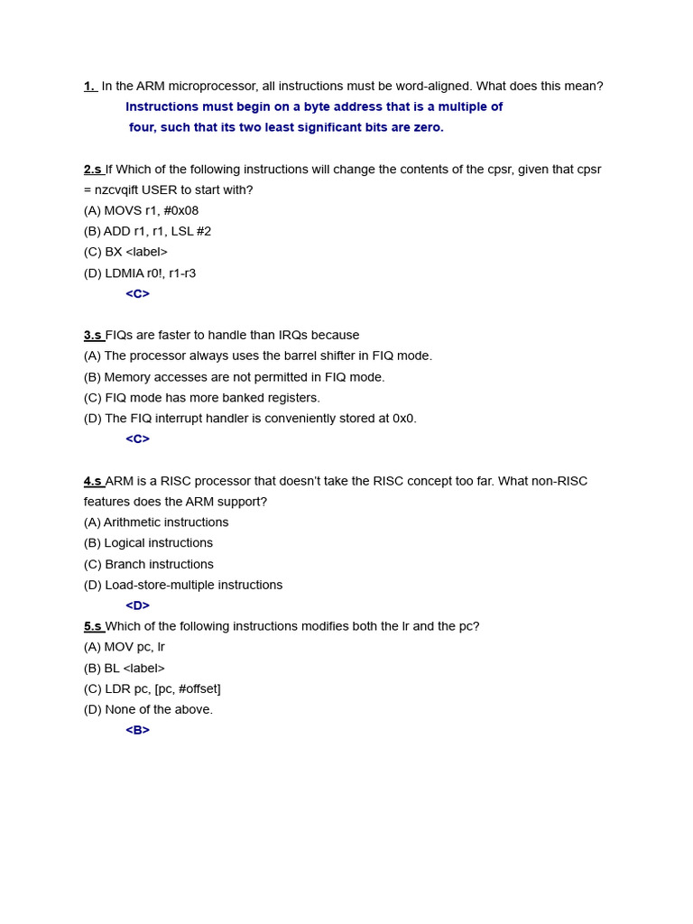 MCQ Samople | PDF | Computers