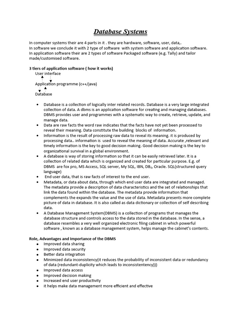 Database Systems | PDF | Databases | Sql