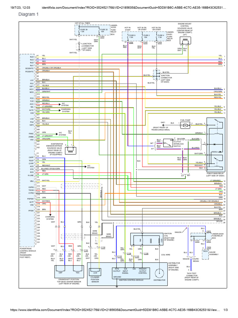 honda accord_DIAGRAMA DE SENSORES | PDF | Ignition System | Rotating ...