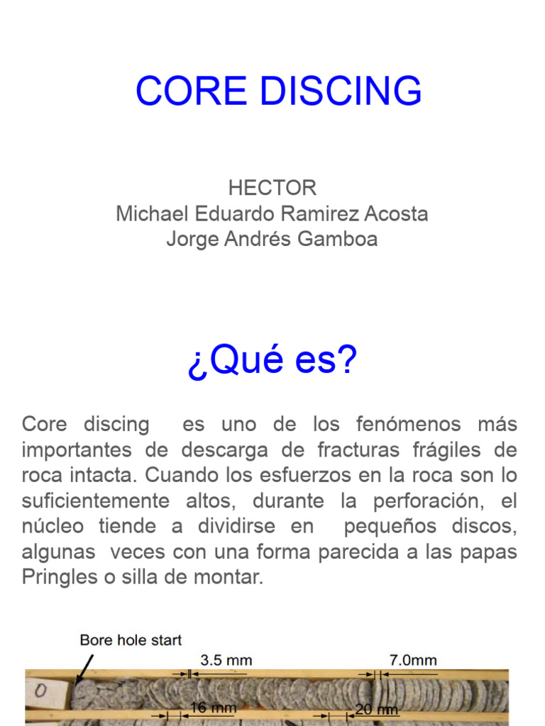 Copia de CORE DISCING, 30 de Mayo, 12 - 06 | PDF | Fractura | Roca ...