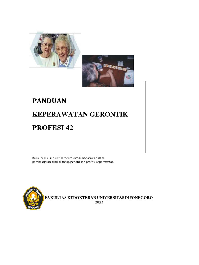 PANDUAN KEPERAWATAN GERONTIK - Profesi 42 | PDF | Karier & Perkembangan | Kesehatan Holistik