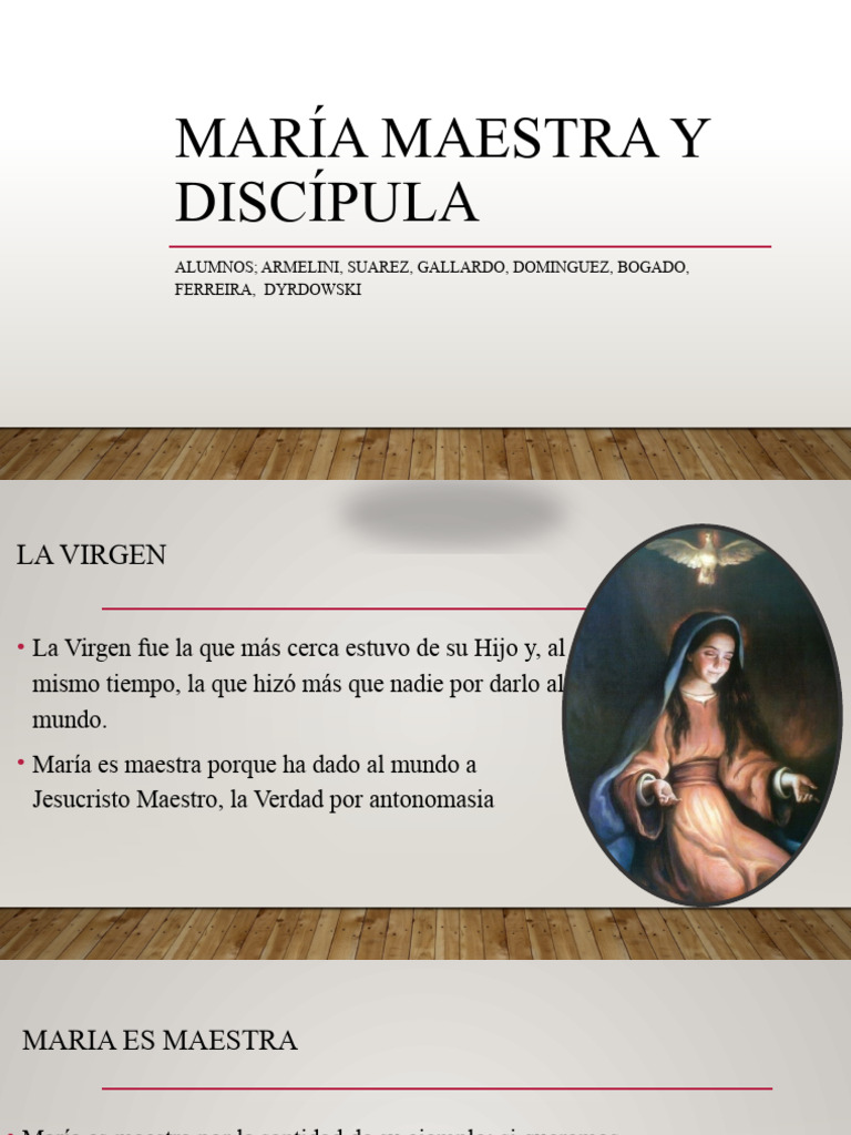 María Maestra y Discípula | PDF