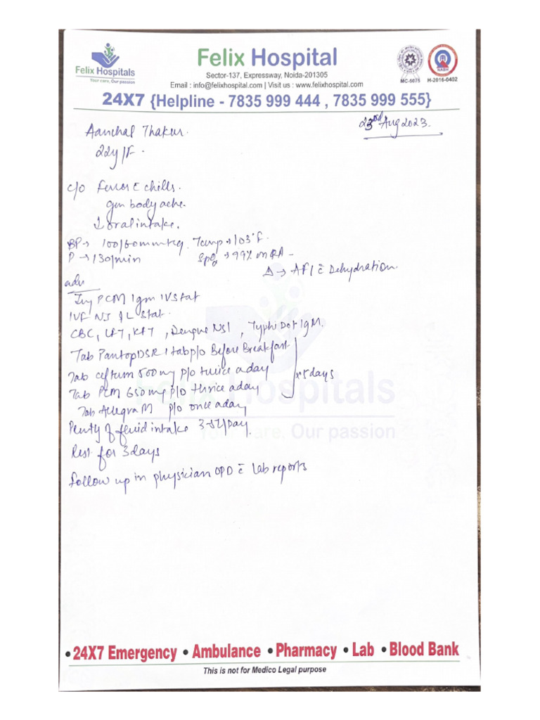 Felix Hospital | PDF