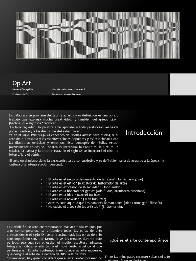 Op Art | PDF | Arte Moderno | Las artes