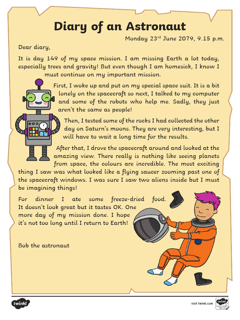 Diary of An Astronaut | PDF Diary of An Astronaut | PDF