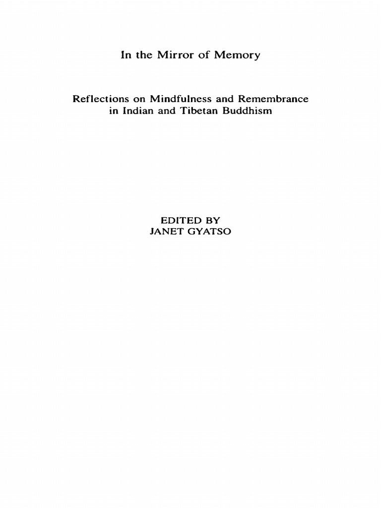 The Mātikās-Memorization, Mindfulness, and The List (Rupert Gethin ...
