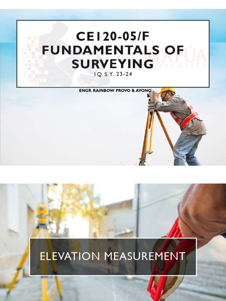 3. CE120-05F Elevation Measurement | PDF | Geophysics | Geodesy