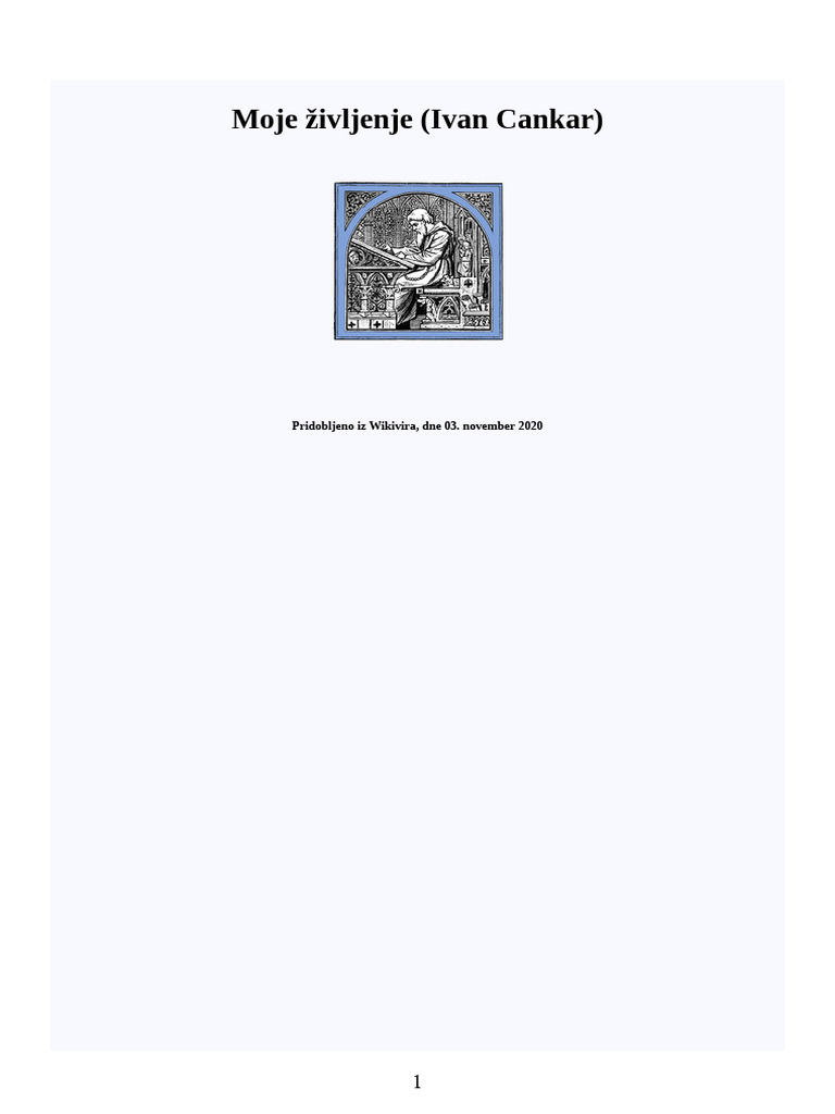 Moje Življenje (Ivan Cankar) | PDF