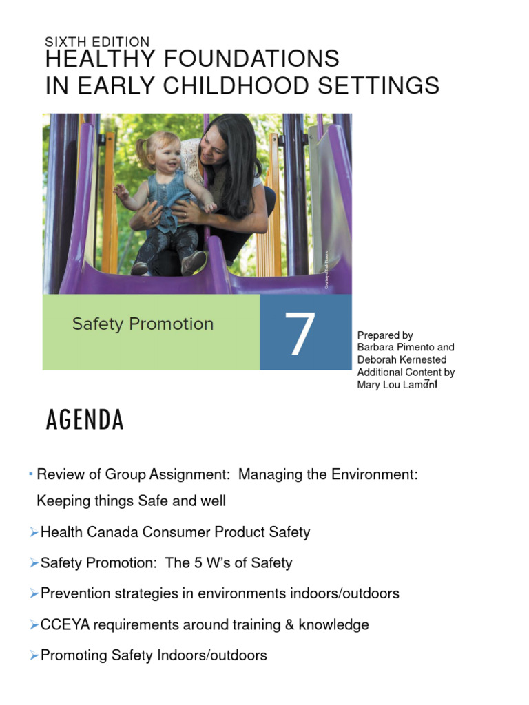 Healthy Foundations in Early Childhood Settings: Sixth Edition | PDF