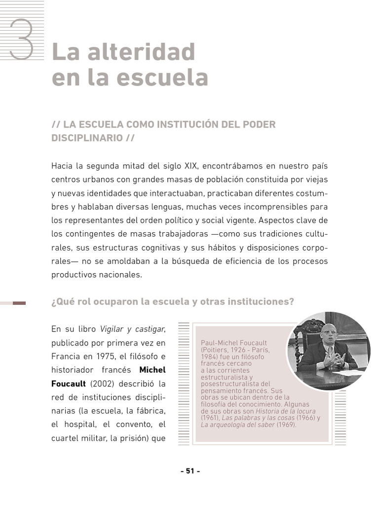La alteridad en la escuela | PDF | Plan de estudios | Invalidez