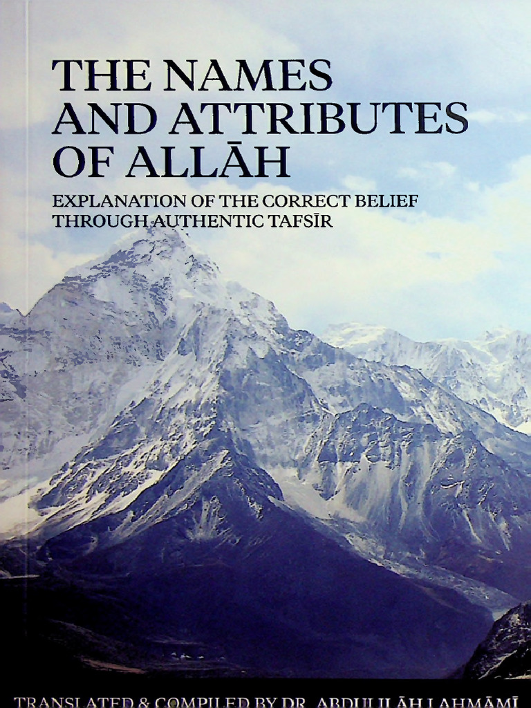 The Names & Atributes of Allah - Abdulillah Lahmami | PDF | God In ...