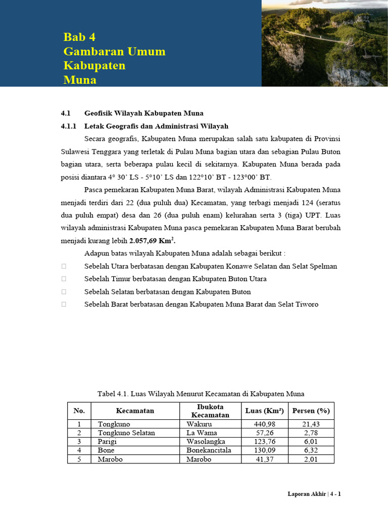 Gambaran Umum Kabupaten Muna | PDF