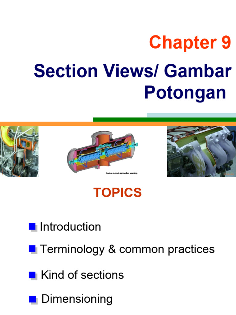 Chapter 9-Section View - Gambar Potongan | PDF Chapter 9-Section View - Gambar Potongan | PDF