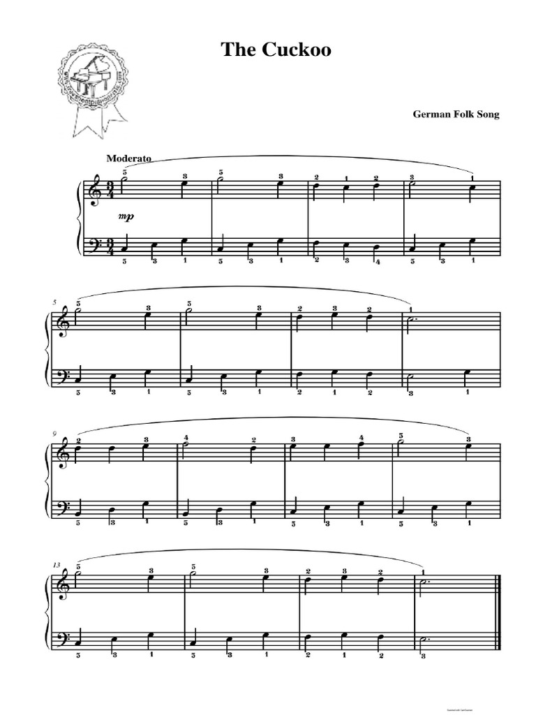 129 Easy & Intermediate Pieces For Piano Solo (PDFDrive - Com) - 12 | PDF