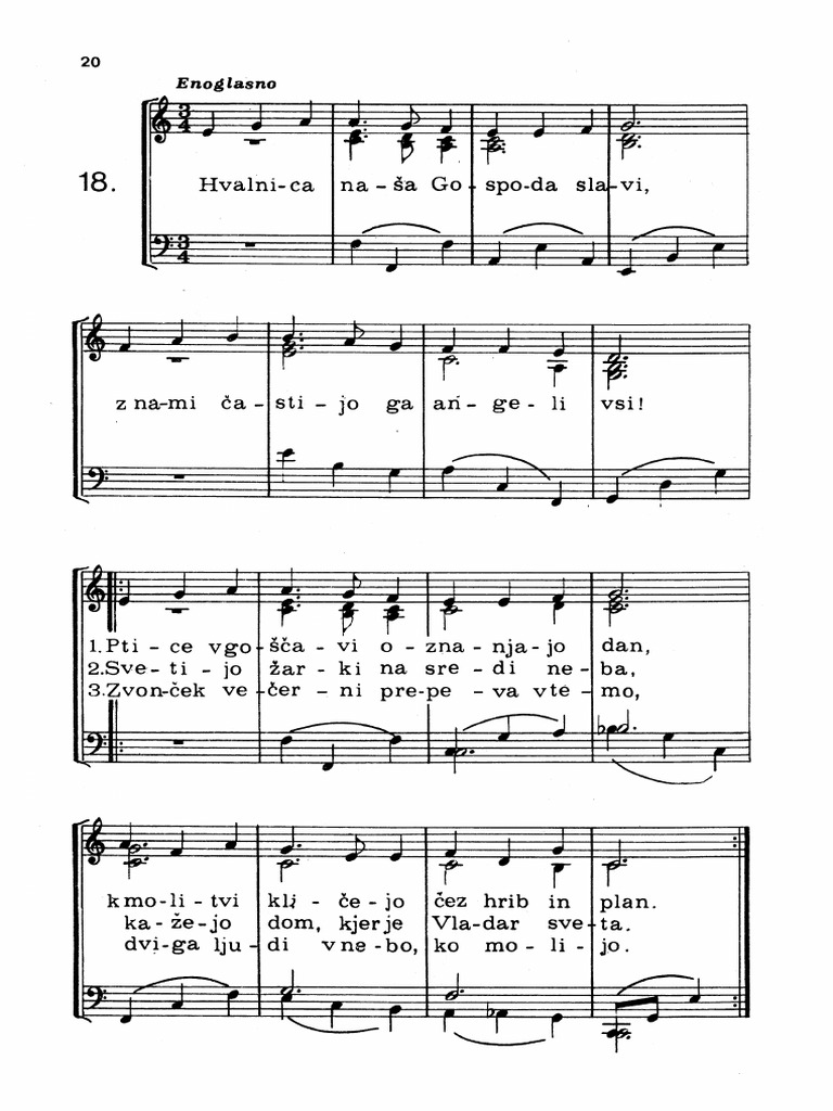 Hvalnica Naša Gospoda Slavi - France Gačnik (Opz Spremljava Orgle ...
