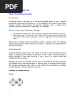 S2 Chemistry: Bonding and Structure Notes | PDF | Chemical Bond ...