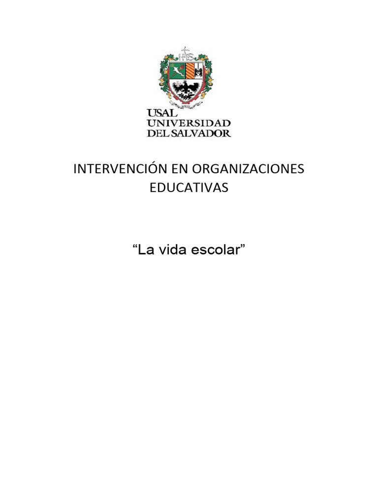 Análisis de "La Vida Escolar" | PDF