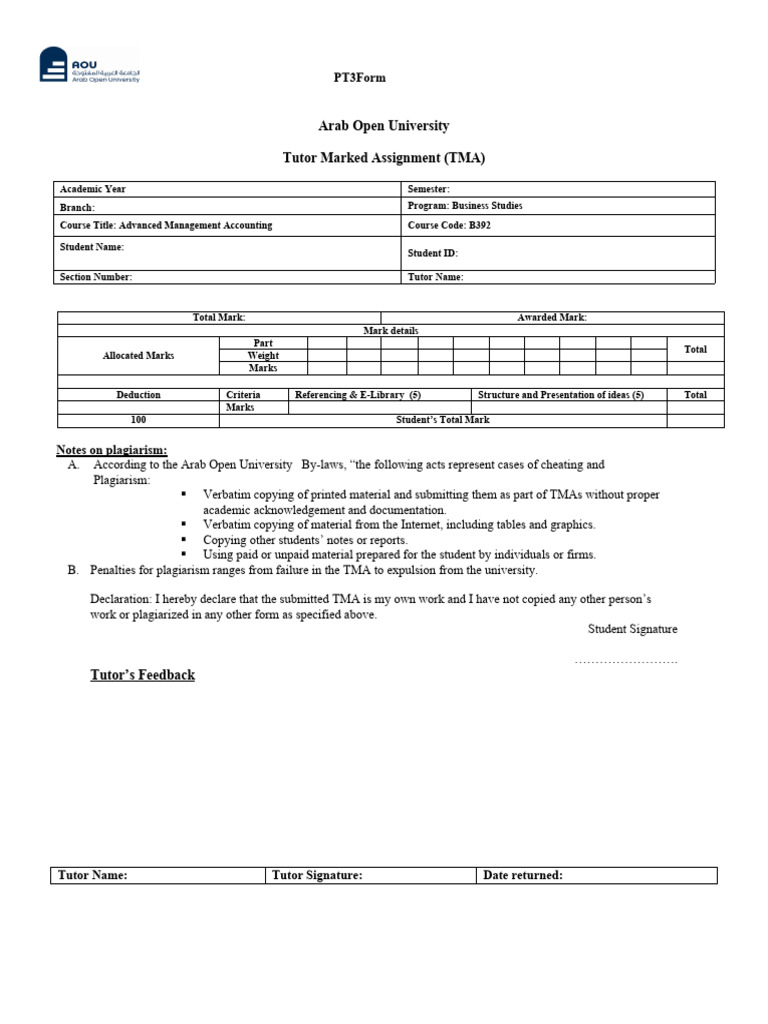 B392 PT3 Form -FALL 2024 Docx | PDF | Computing | Intellectual Works