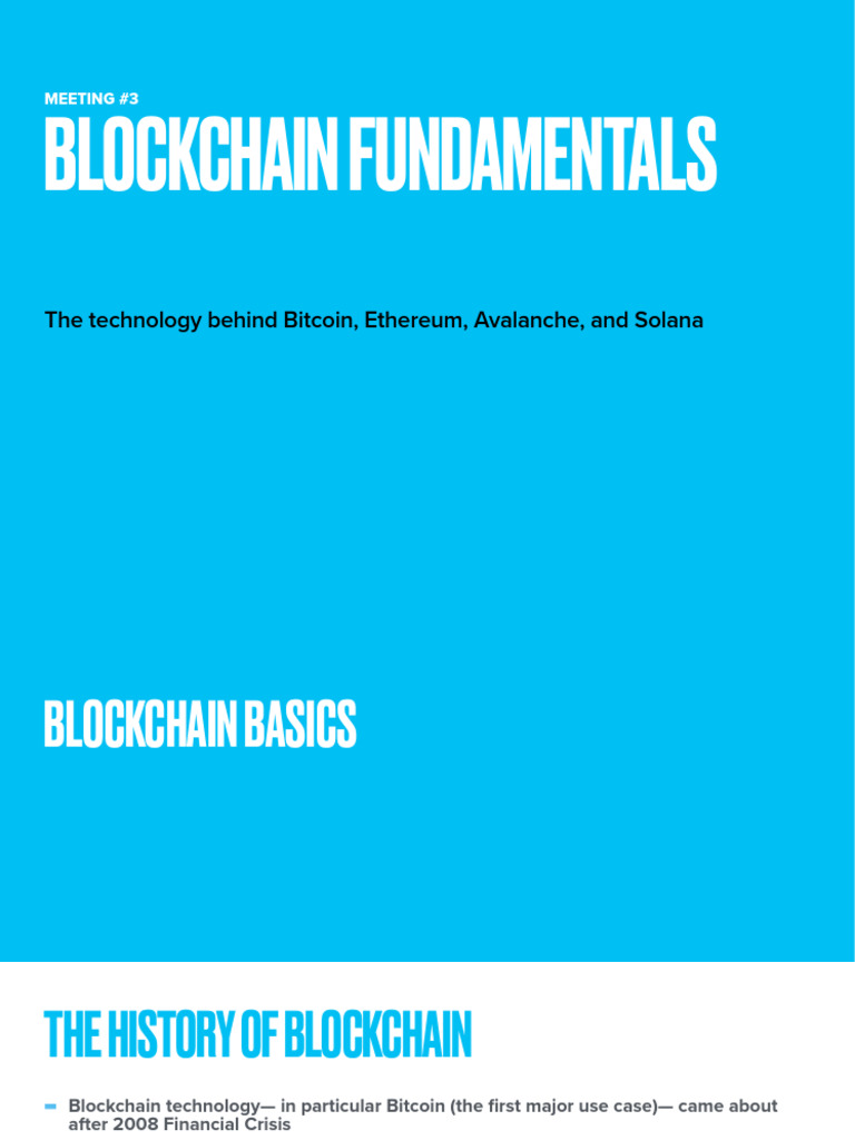 Blockchain Basics | PDF | Cryptocurrency | Bitcoin