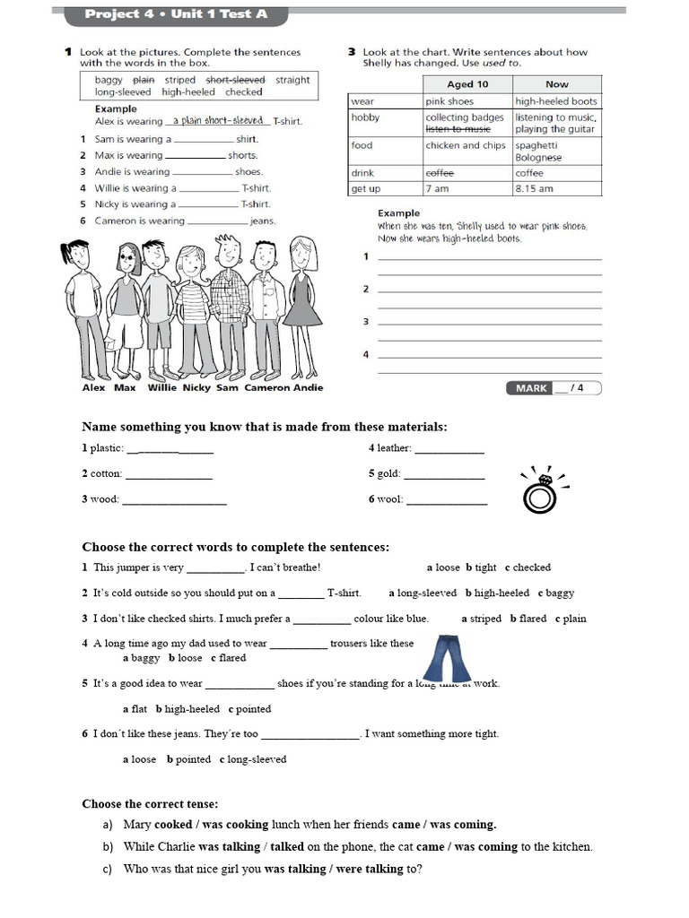 Test Unit 1 Project 4 | PDF | Fashion | Clothing