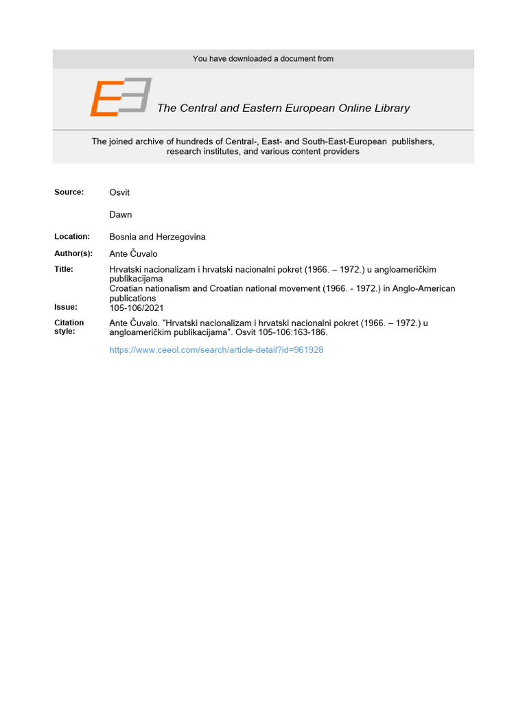 Croatian-Nationalism-And-Croatian-National-Movement-1966-1972-In-Anglo ...