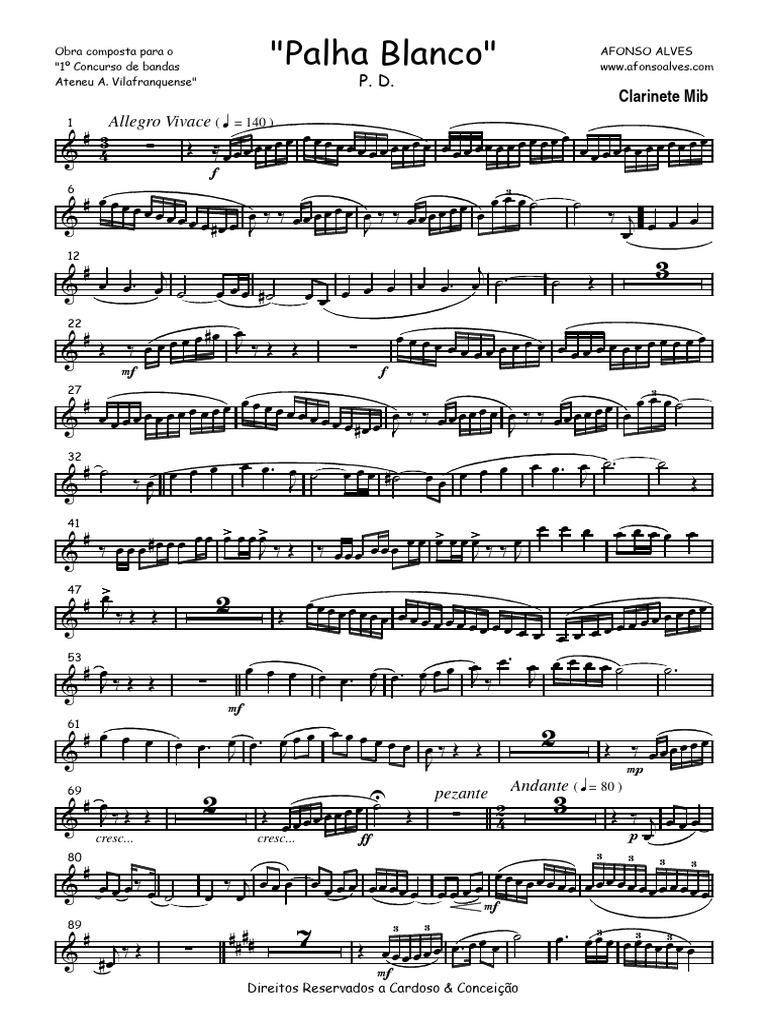 Finale 2005 - (Palha Blanco - 004 Clar. Mib - Mus) | PDF