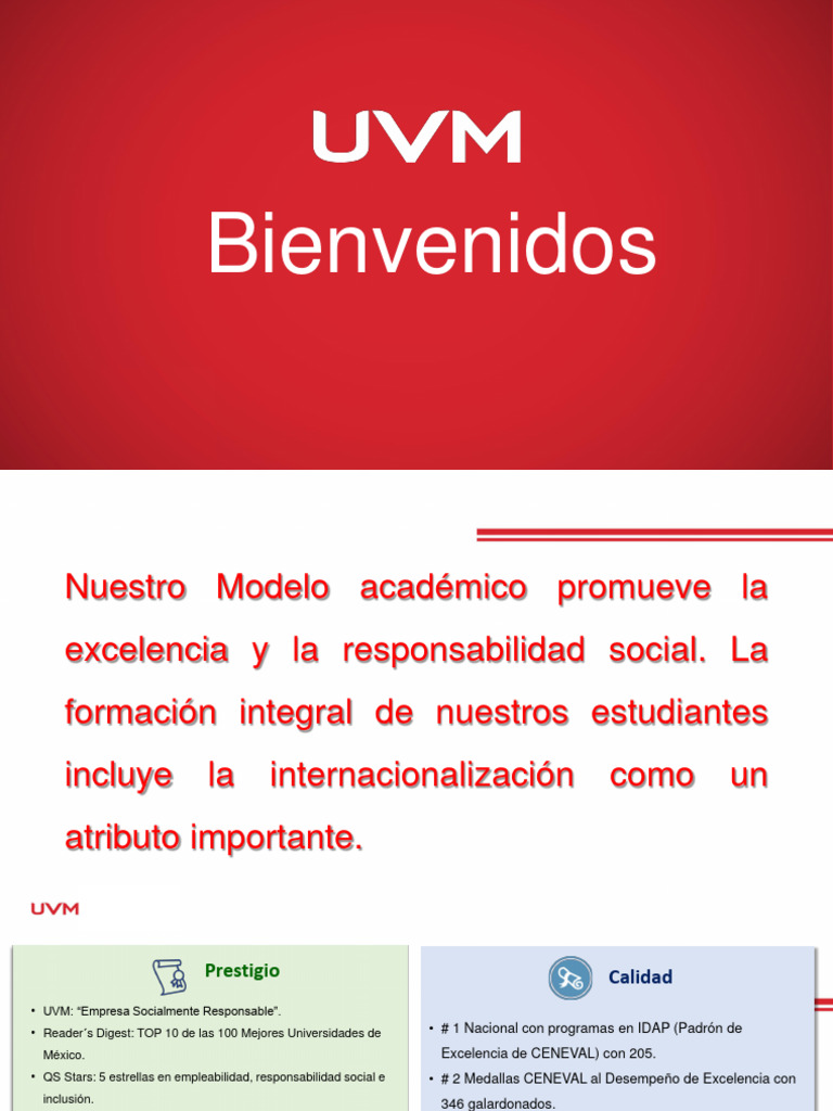 Modelo Educativo Enviado Por UVM | PDF | Evaluación | Plan de estudios