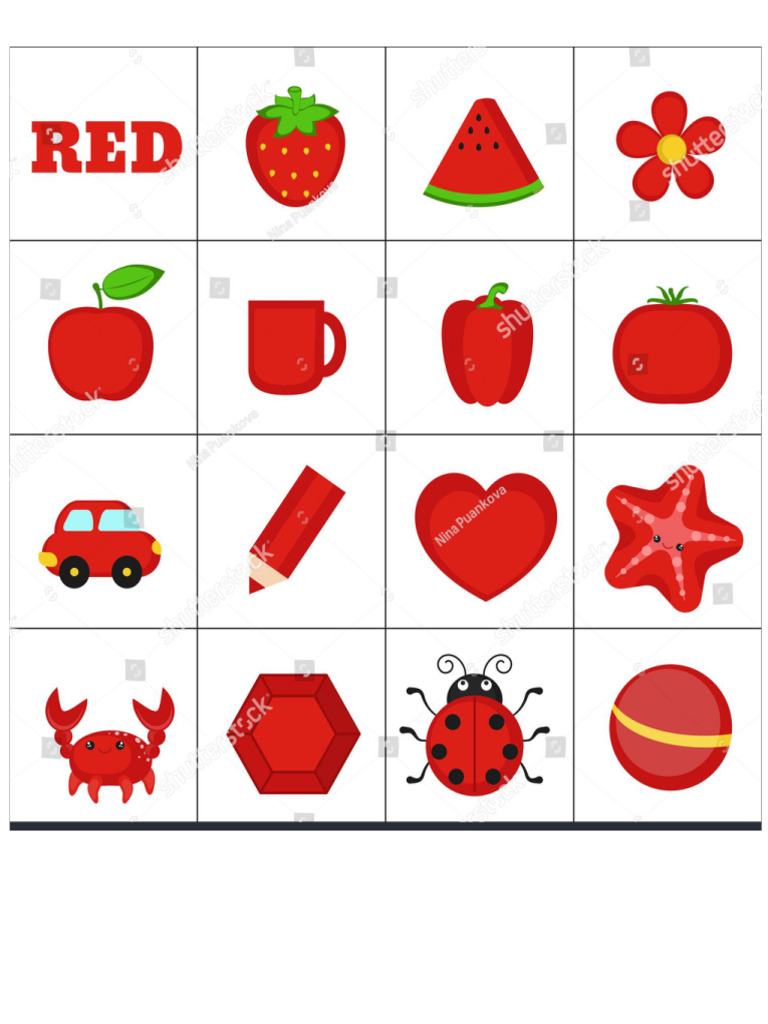 Objetos Rojos y Azules | PDF