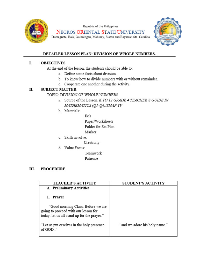 Detailed Final | PDF | Division (Mathematics) | Arithmetic