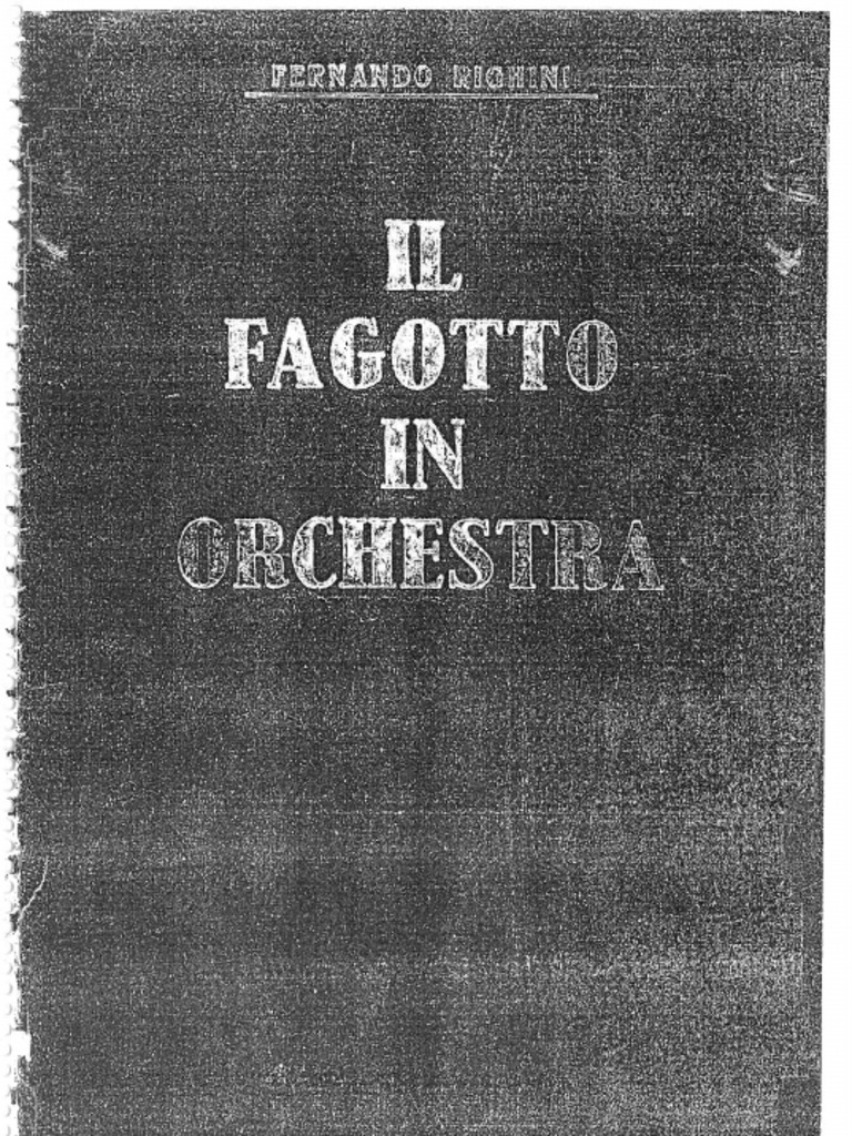 Righini, Fernando - Il Fagotto in Orchestra - 230923 - 222330 | PDF