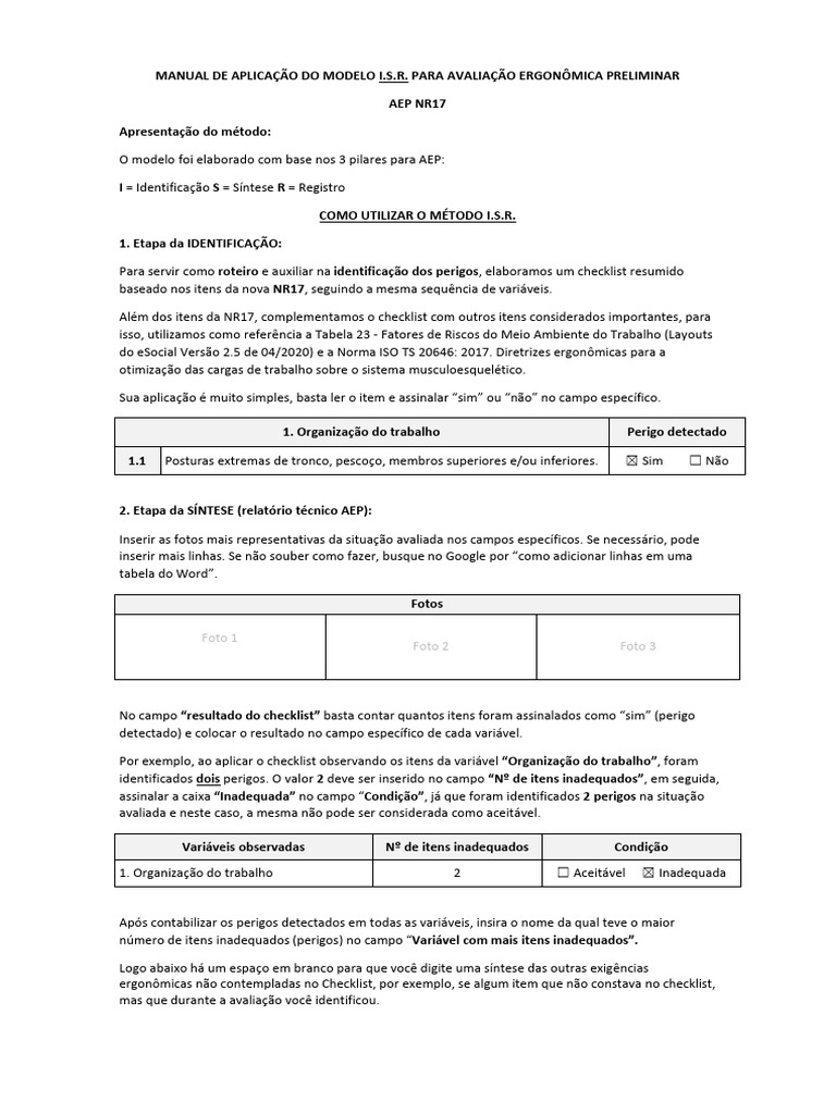 Philipe Lima - Modelo I.S.R. para AEP | PDF