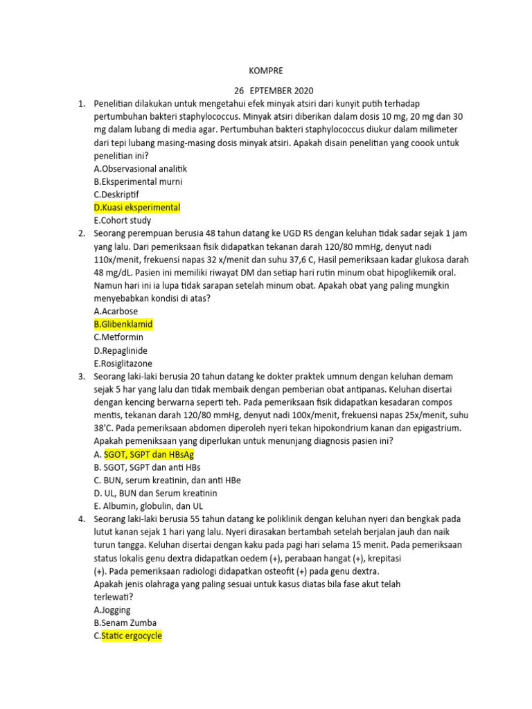 Latihan Kompre | PDF