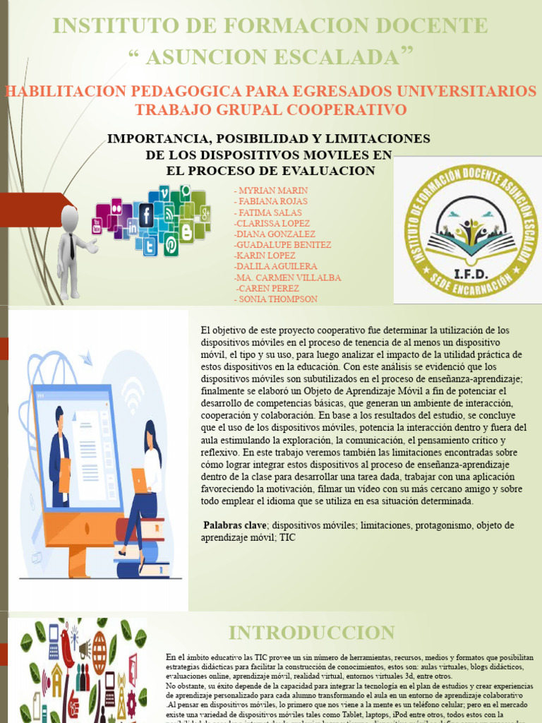 Presentación TICS | PDF | Enseñando | Aprendizaje