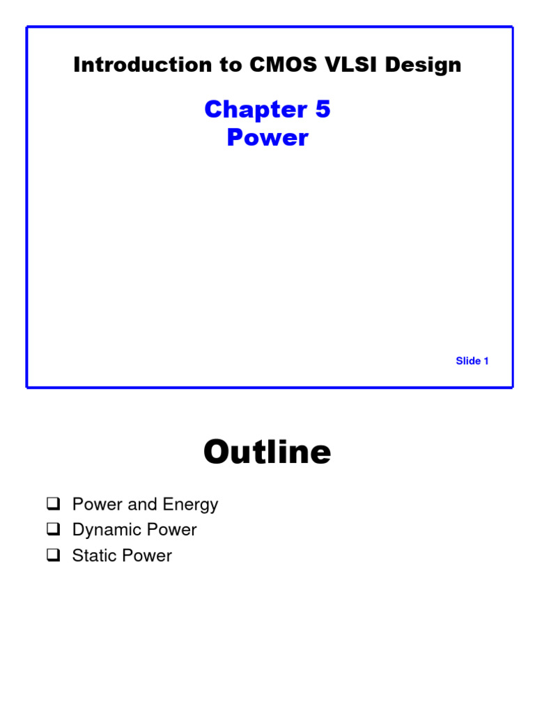 Ch05 Power | PDF | Cmos | Mosfet