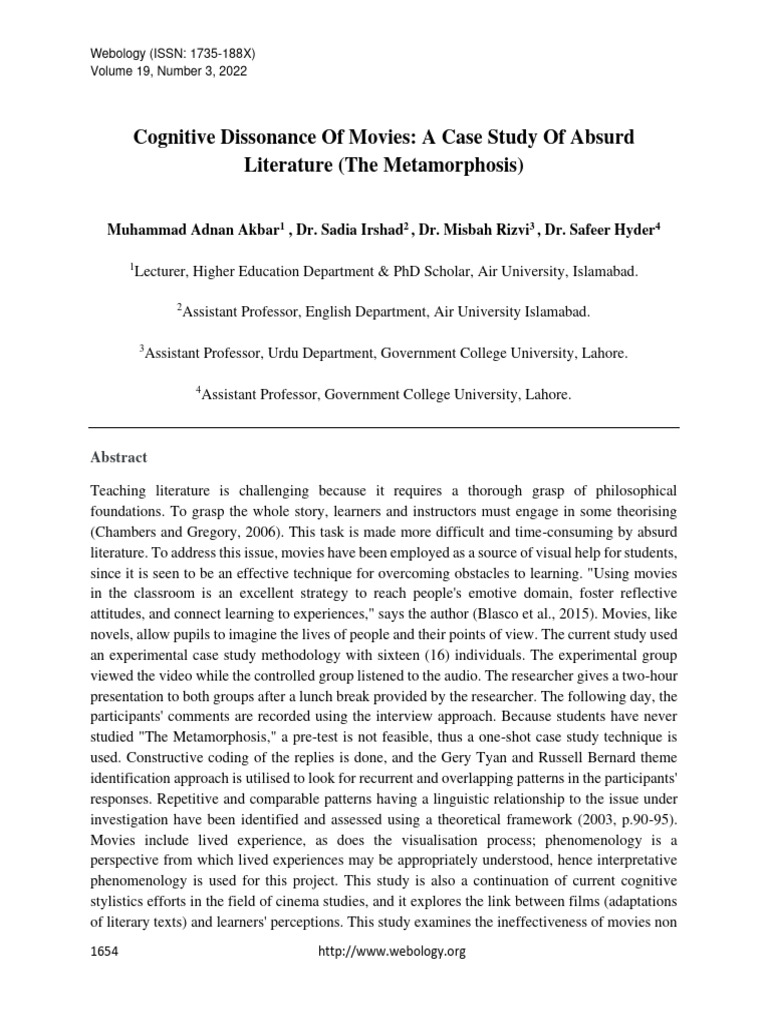 Kafka | PDF | The Metamorphosis | Experience