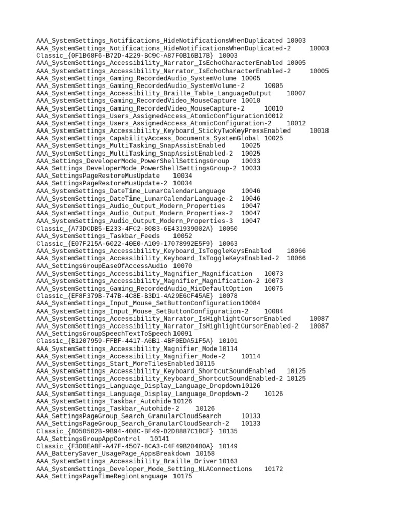 Windows Settings Overview and Options | PDF