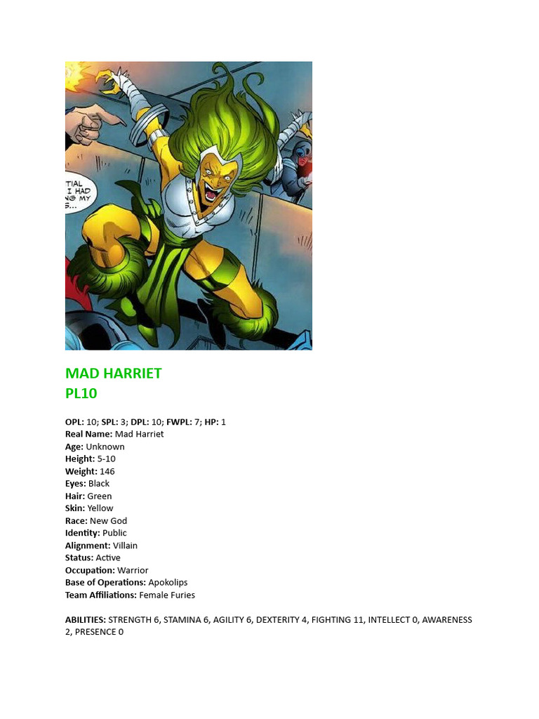 Mad Harriet | Download Free PDF | Dc Comics | Dc Comics Characters